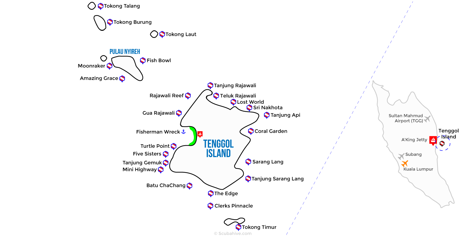 Tenggol Island - ScubaHive - All you need to know